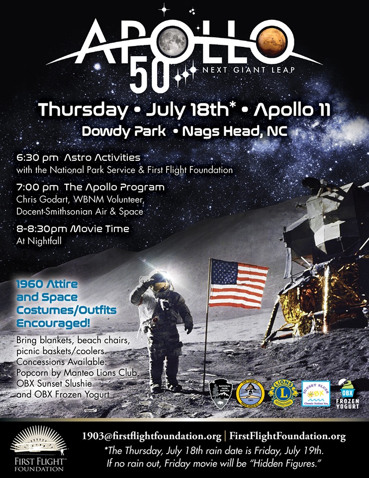 50th Anniversary of Apollo 11 Moon Landing at Wright Brothers National ...